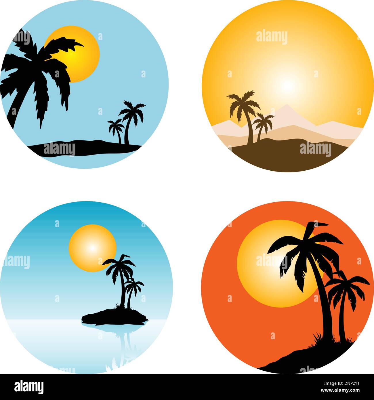Various scenes of summer Stock Vector Image & Art - Alamy