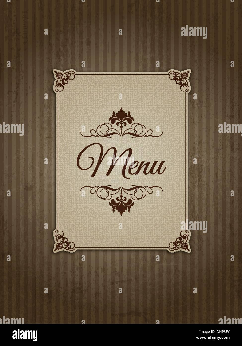 Vintage style menu design with grunge texture Stock Vector Image & Art ...