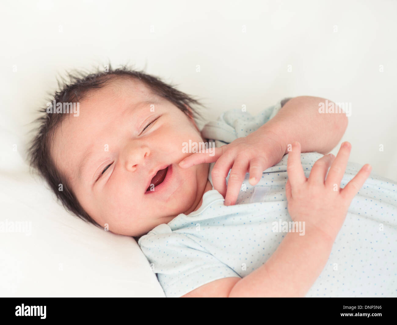 Portrait of newborn baby boy (0-1 months Stock Photo - Alamy