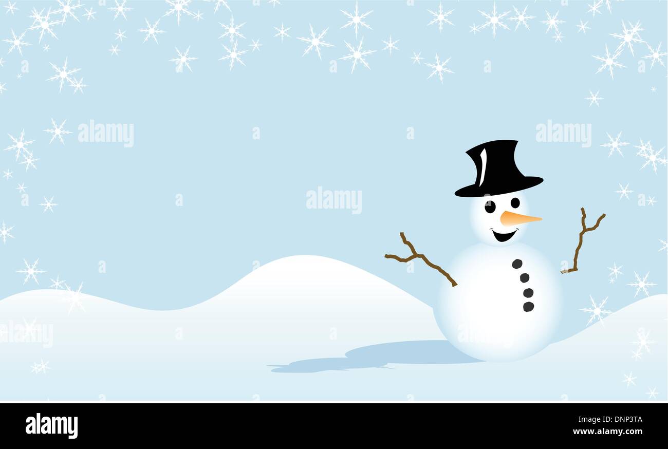Happy snowman Stock Vector Images - Alamy