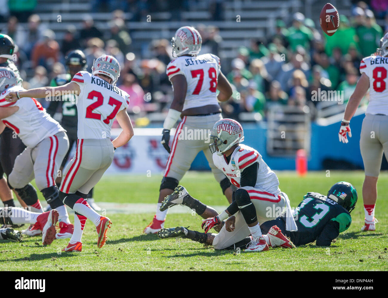 Dallas, Texas, USA. January 1st, 2014: .North Texas Mean Green ...