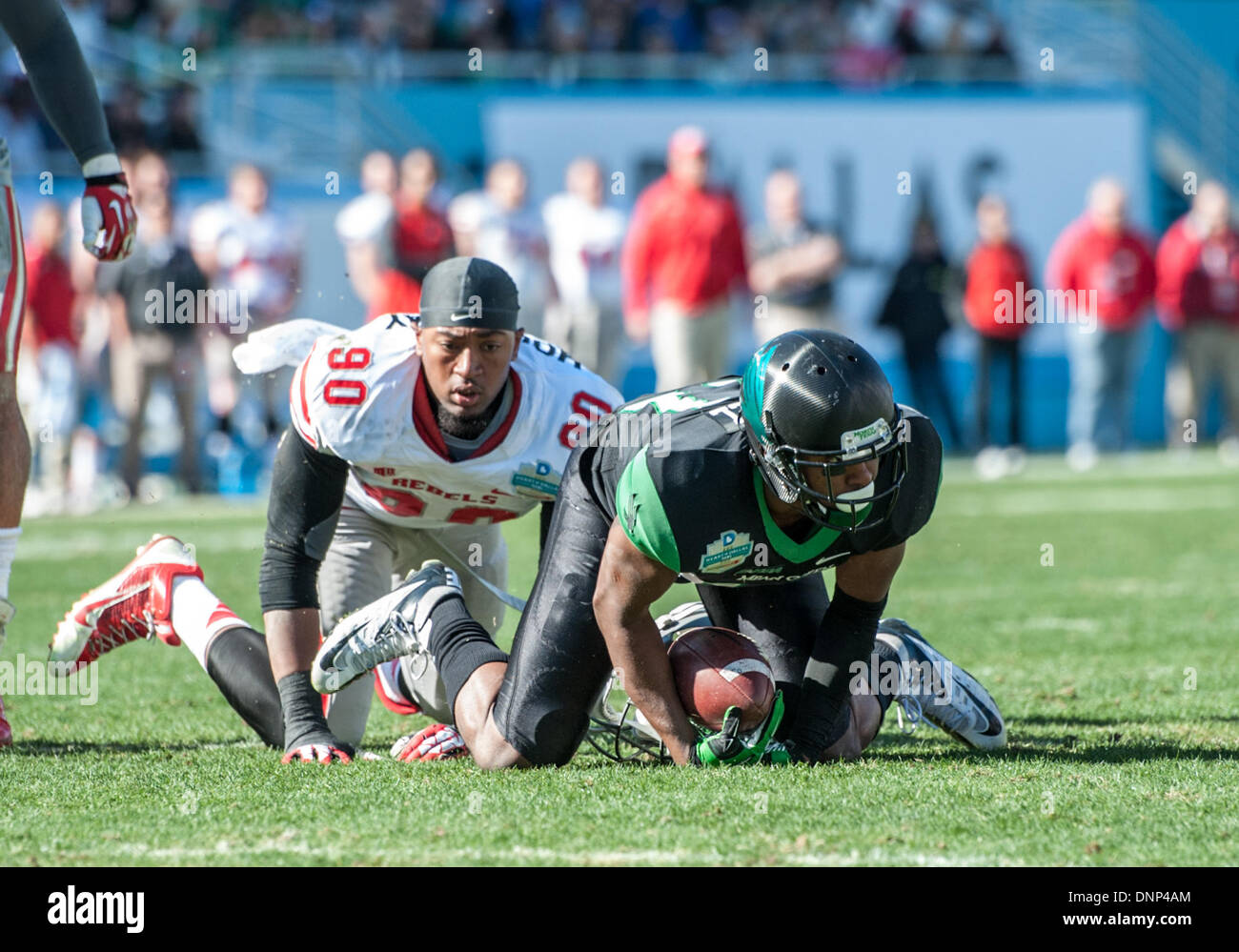 Dallas, Texas, USA. January 1st, 2014: .North Texas Mean Green wide ...