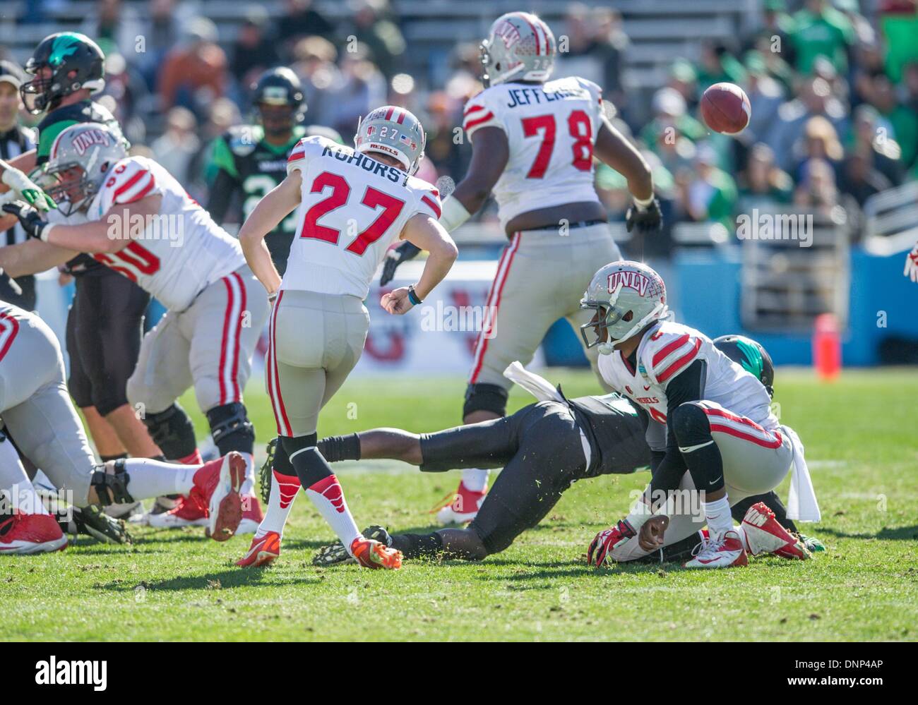 Dallas, Texas, USA. January 1st, 2014: .North Texas Mean Green ...