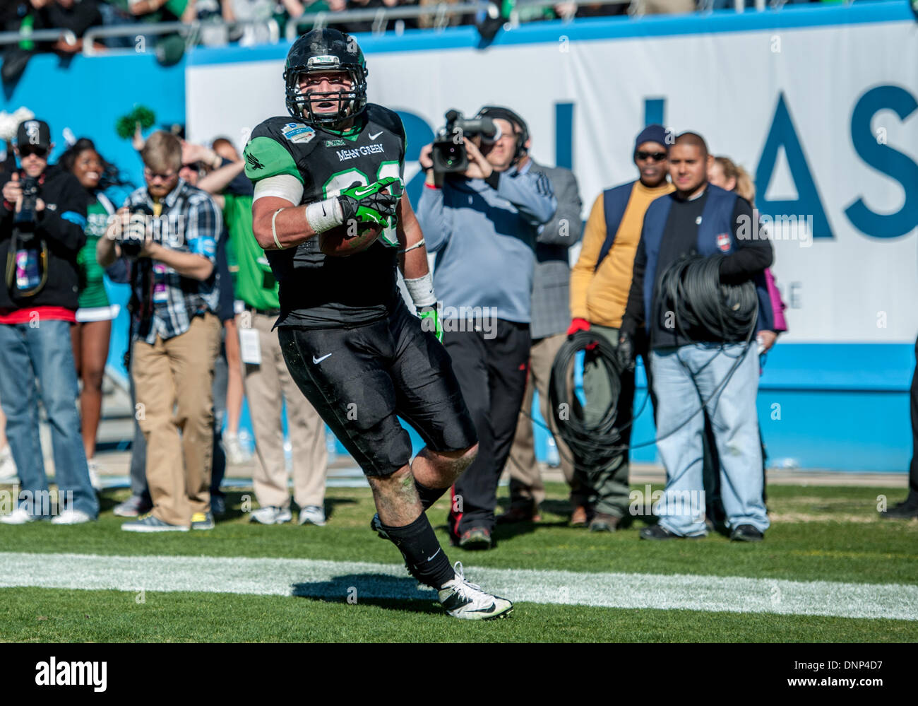 Dallas, Texas, USA. January 1st, 2014: .North Texas Mean Green tight ...