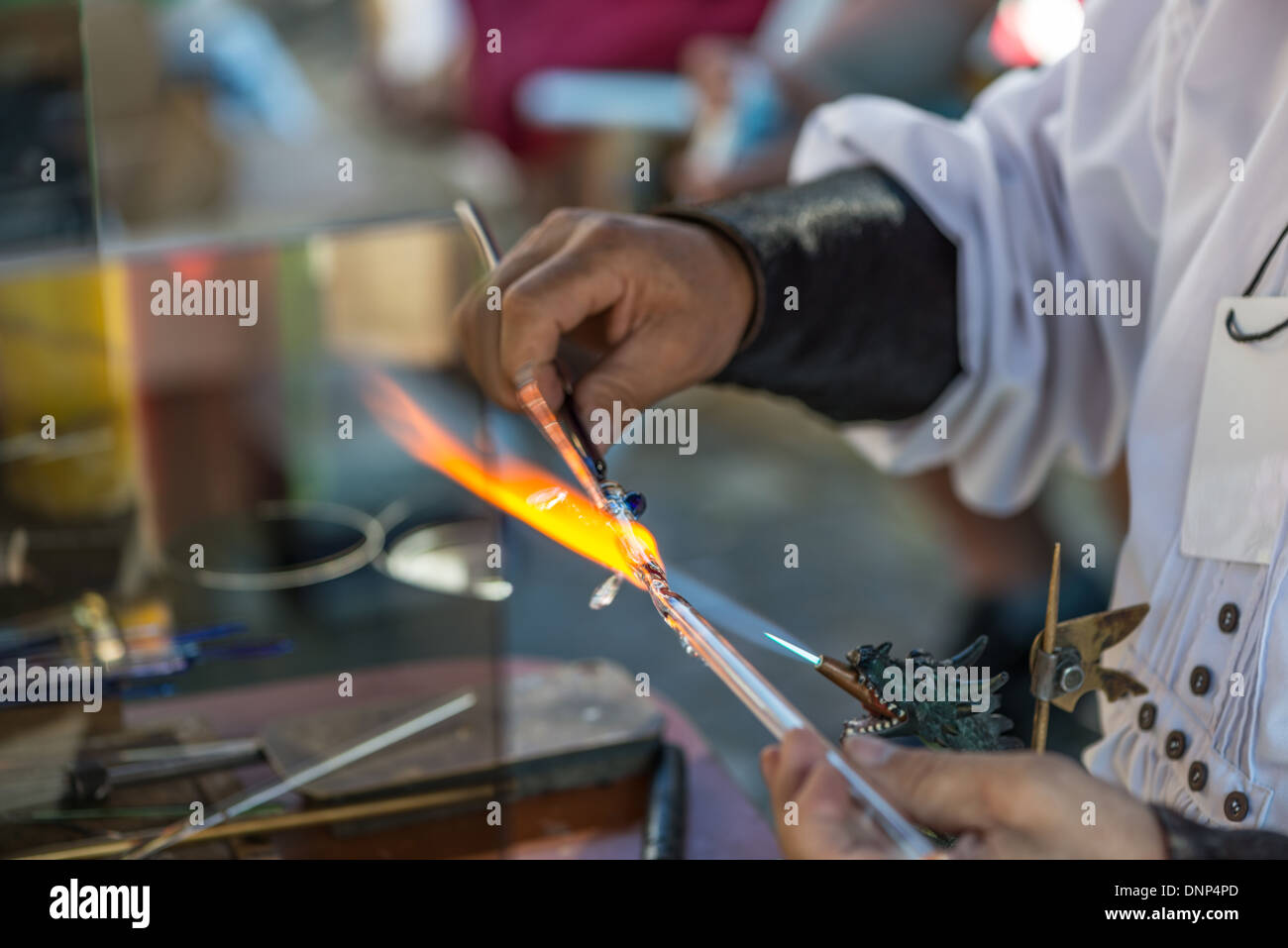 Glass Artist at work Stock Photo - Alamy
