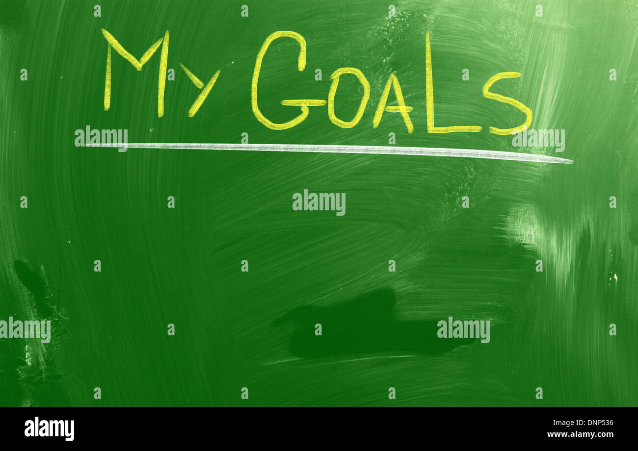 My Goals Concept Stock Photo - Alamy