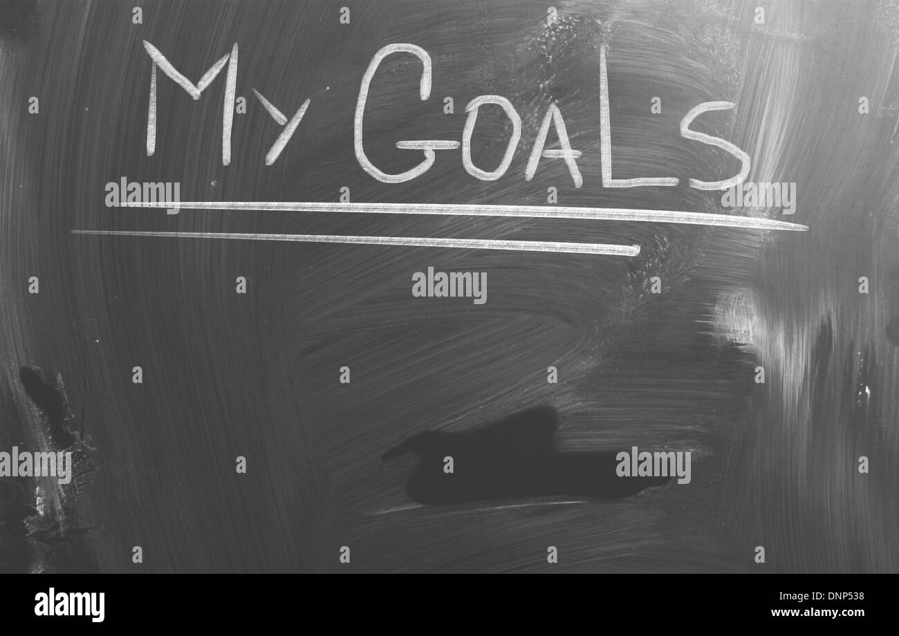 My Goals Concept Stock Photo - Alamy