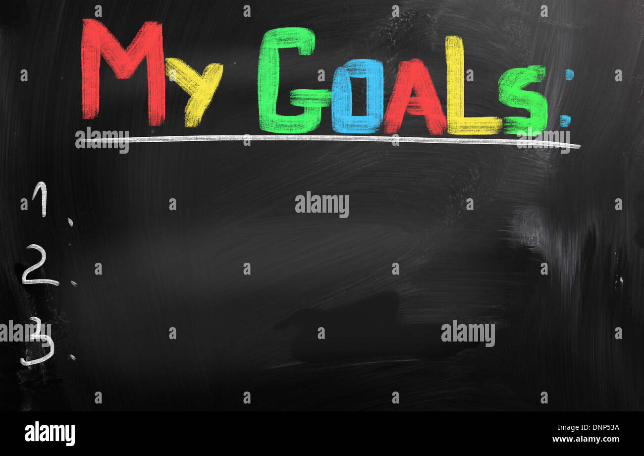 My Goals Concept Stock Photo - Alamy