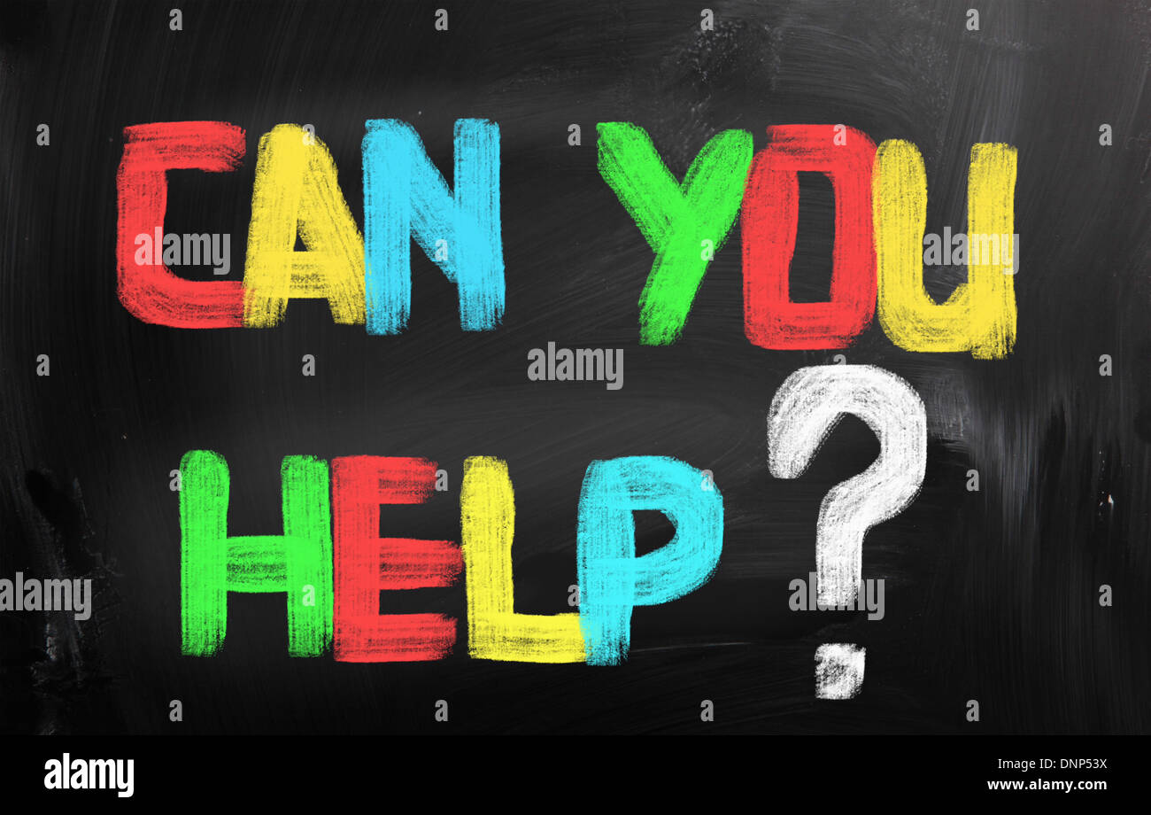 Can You Help Concept Stock Photo - Alamy
