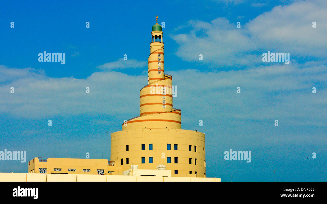The Central Mosque in the old city center of Doha, Qatar Stock Photo ...