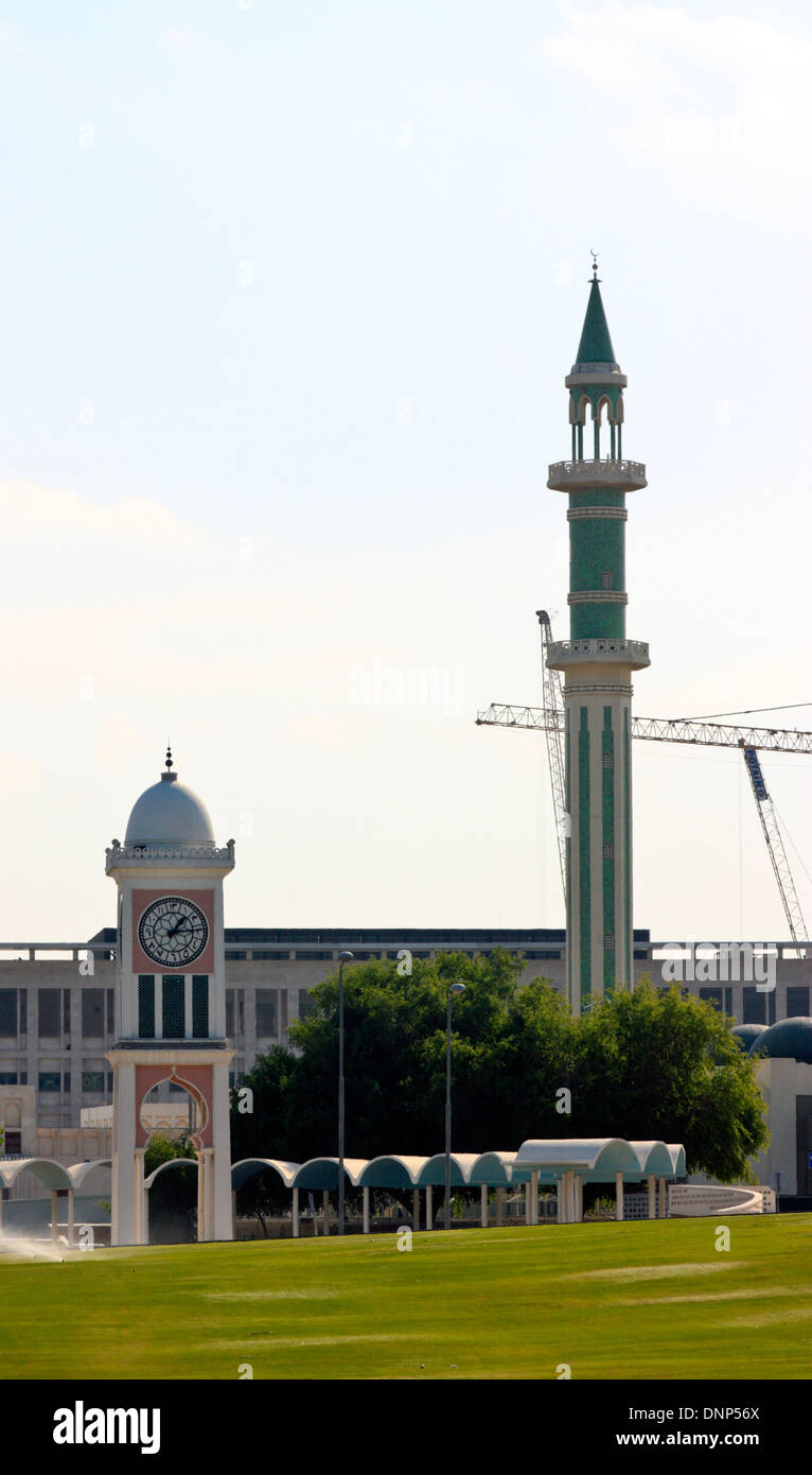 Grand Mosque and Clock Tower in Doha, Qatar Stock Photo - Alamy