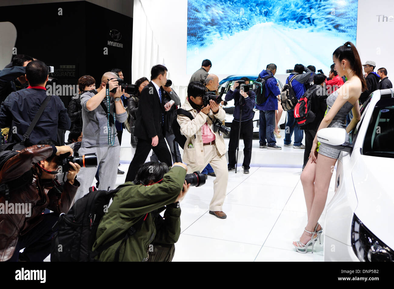 China car show model hi-res stock photography and images - Alamy