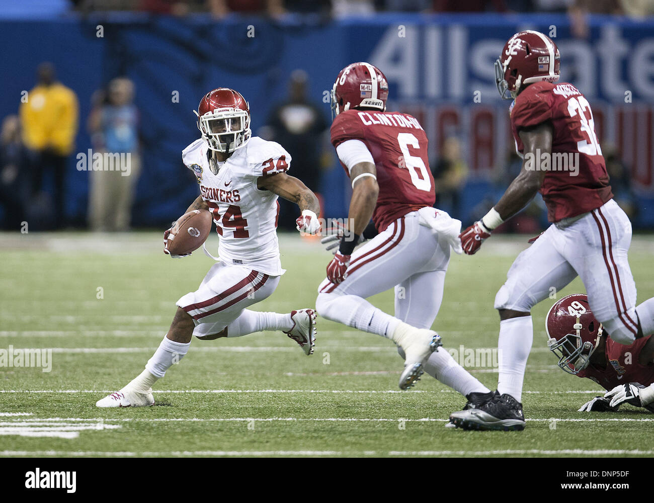 New Orleans, Louisiana, USA. 3rd Jan, 2014. January 03, 2014: Oklahoma ...