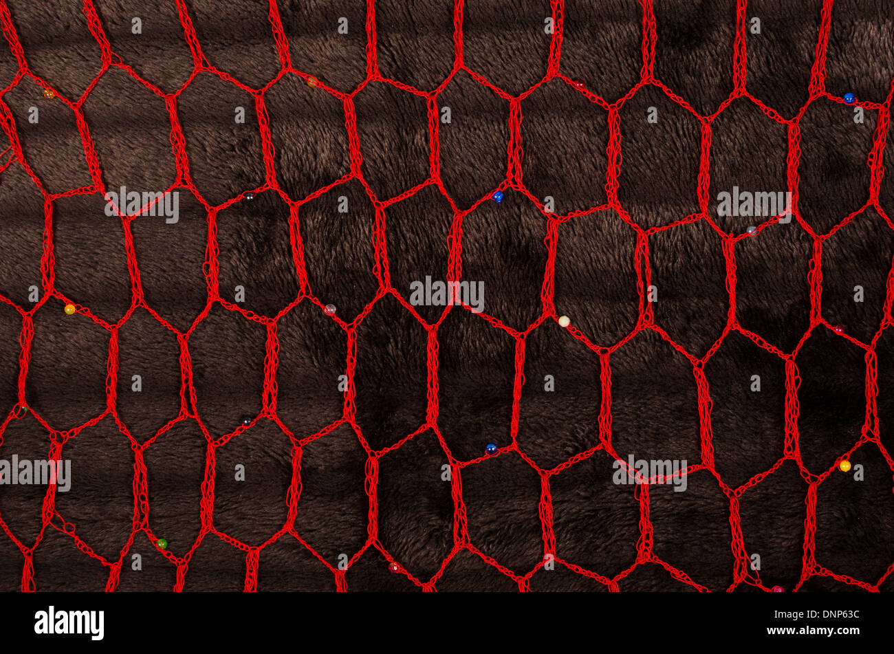 Traditional African fabric coming in a fishnet shape Stock Photo - Alamy