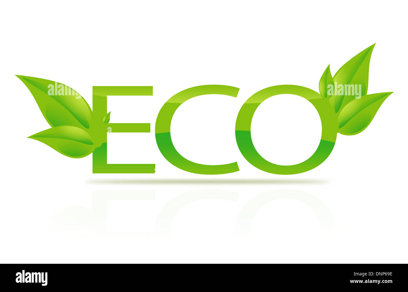 illustration of eco sign Stock Photo - Alamy