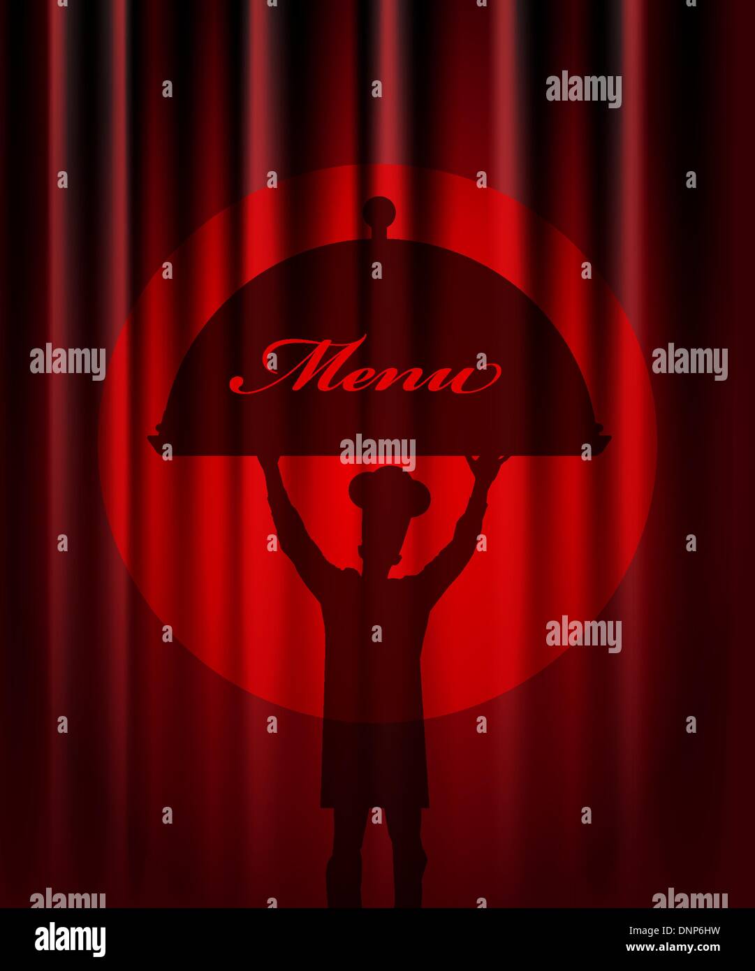 Restaurant menu design. With the silhouette cook chef Stock Vector ...