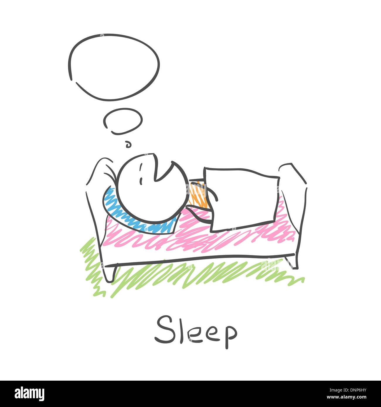 Handsome man sleeping Stock Vector Images - Alamy