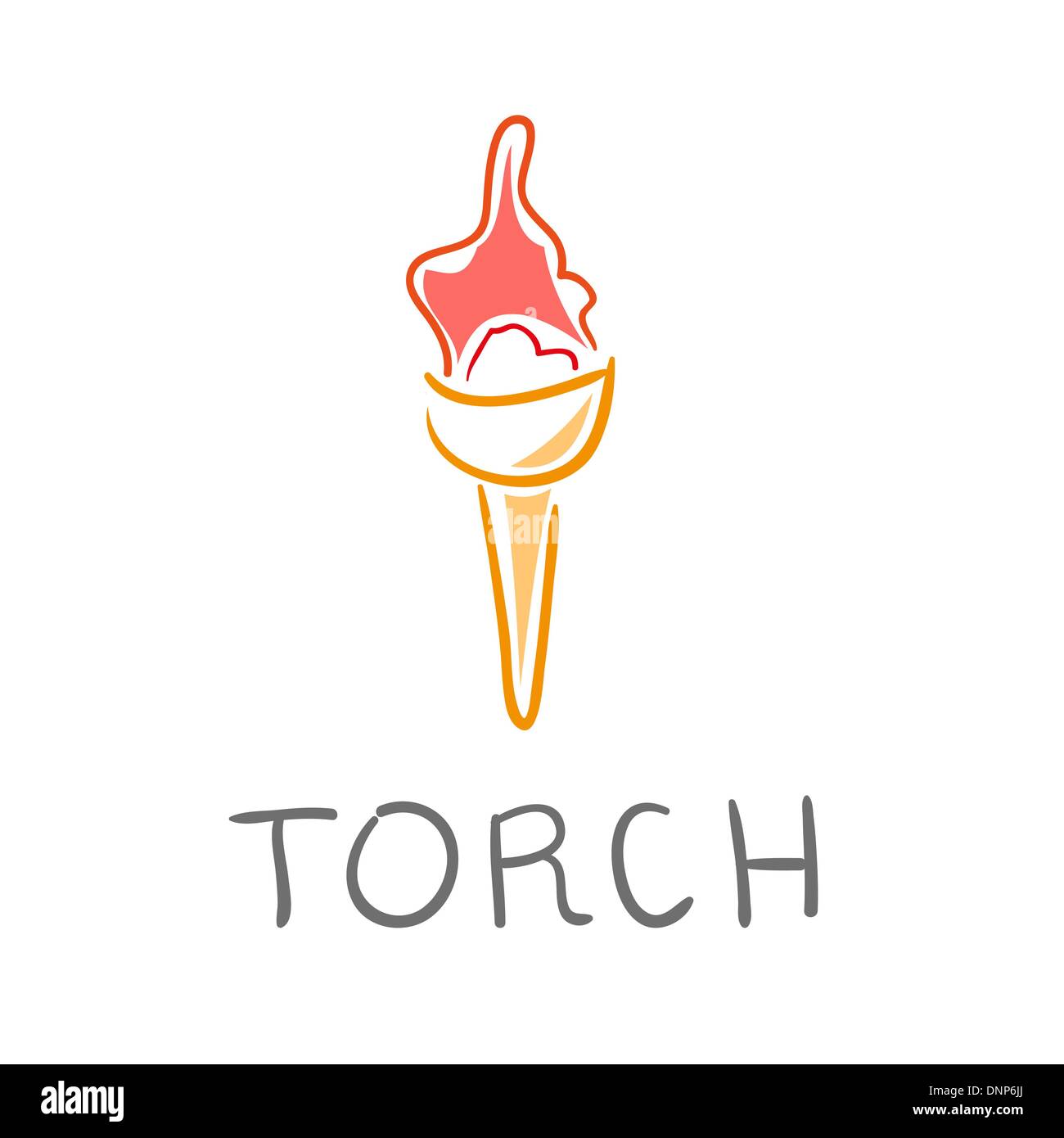 flaming torch icon Stock Vector Image & Art - Alamy