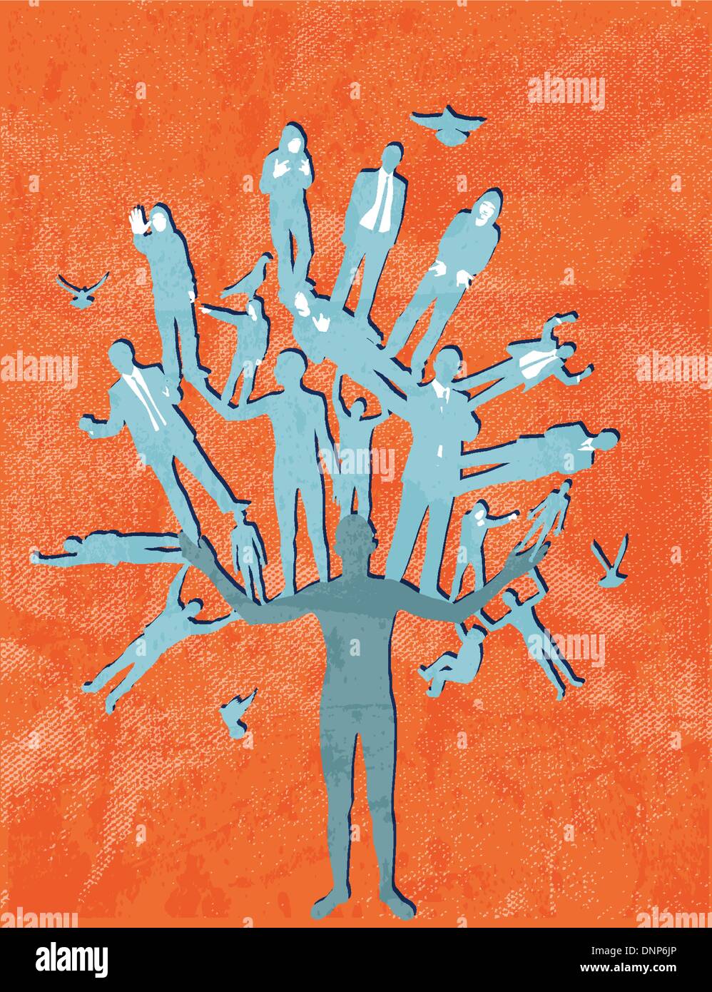 Tree root underground Stock Vector Images - Alamy