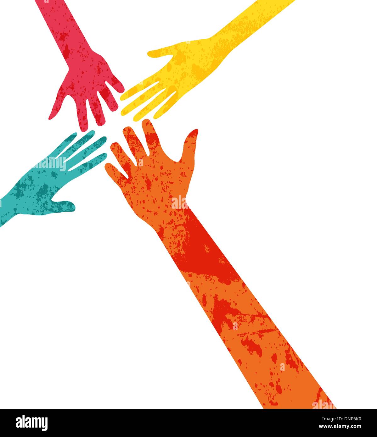 Hands couple cross Stock Vector Images - Alamy