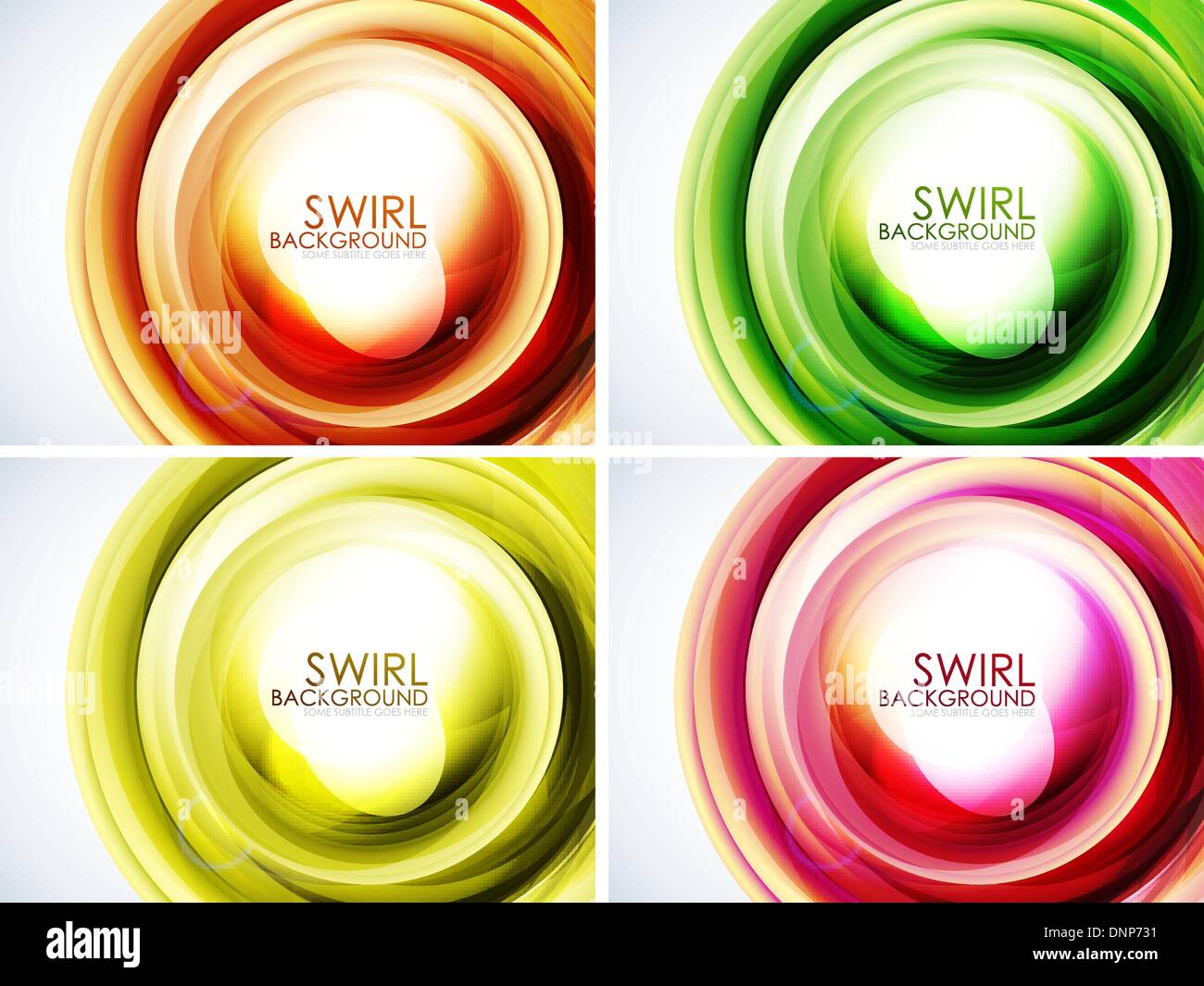 Vector abstract swirl background with sample text Stock Vector Image ...