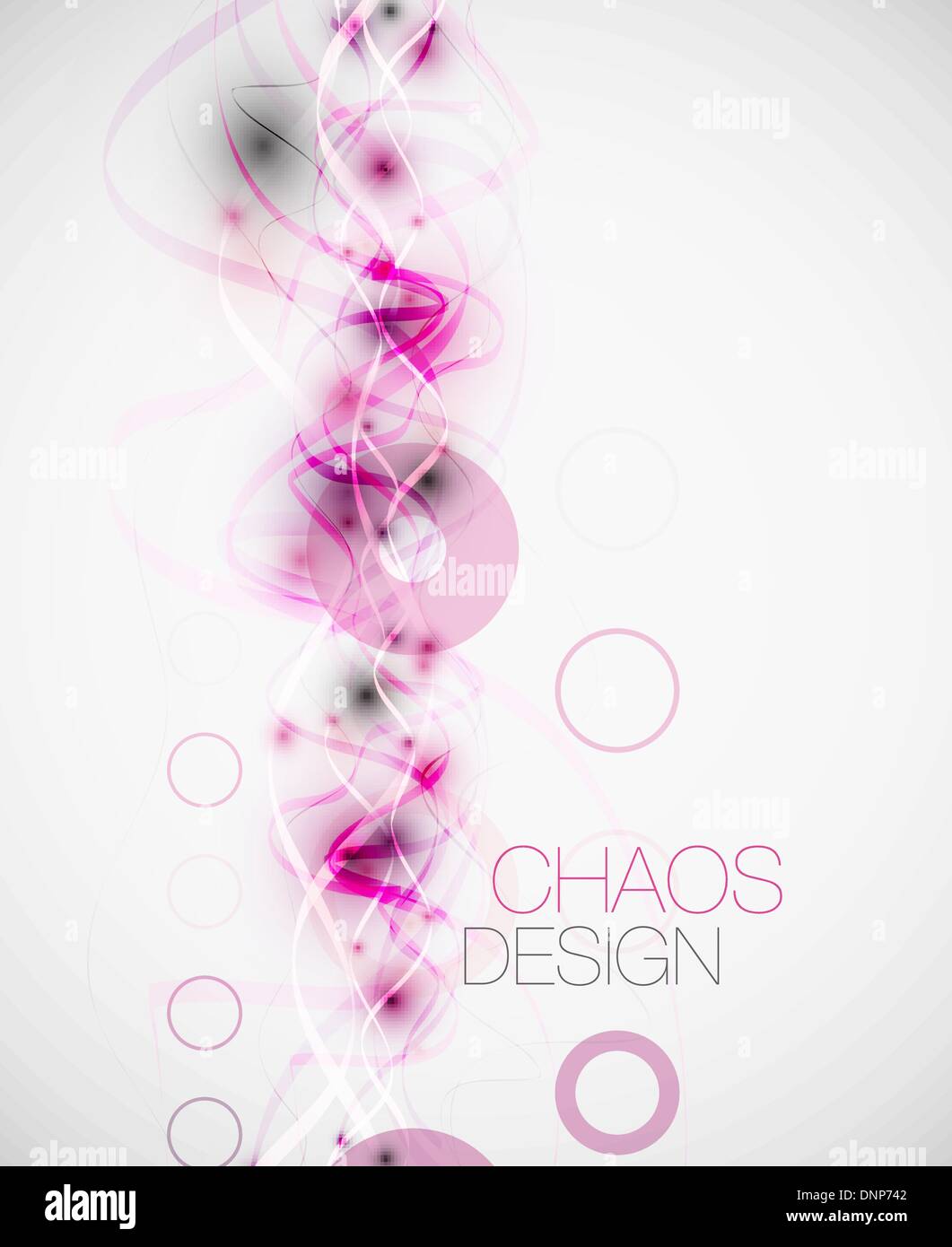 Vector illustration with abstract chaos composition Stock Vector Image ...