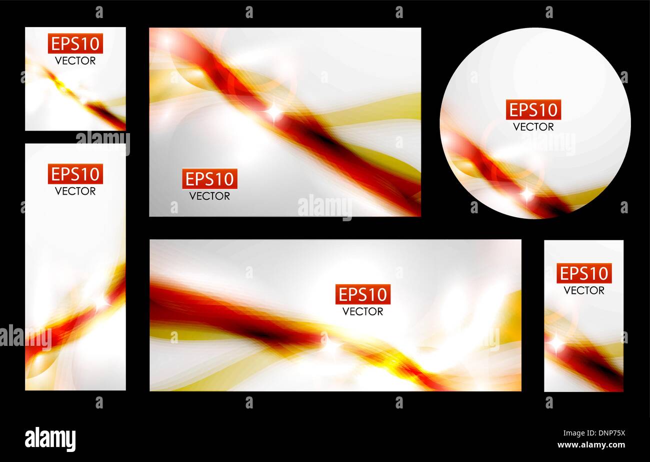 Vector wave banners with sample text Stock Vector Image & Art - Alamy