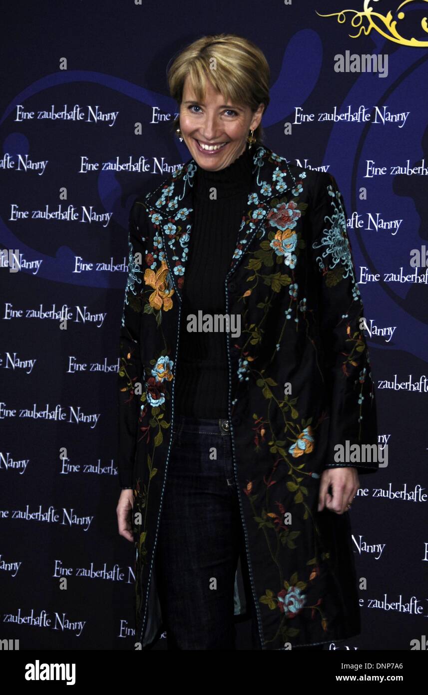 Emma Thompson at the photocall of the film "Nanny McPhee" in Berlin ...