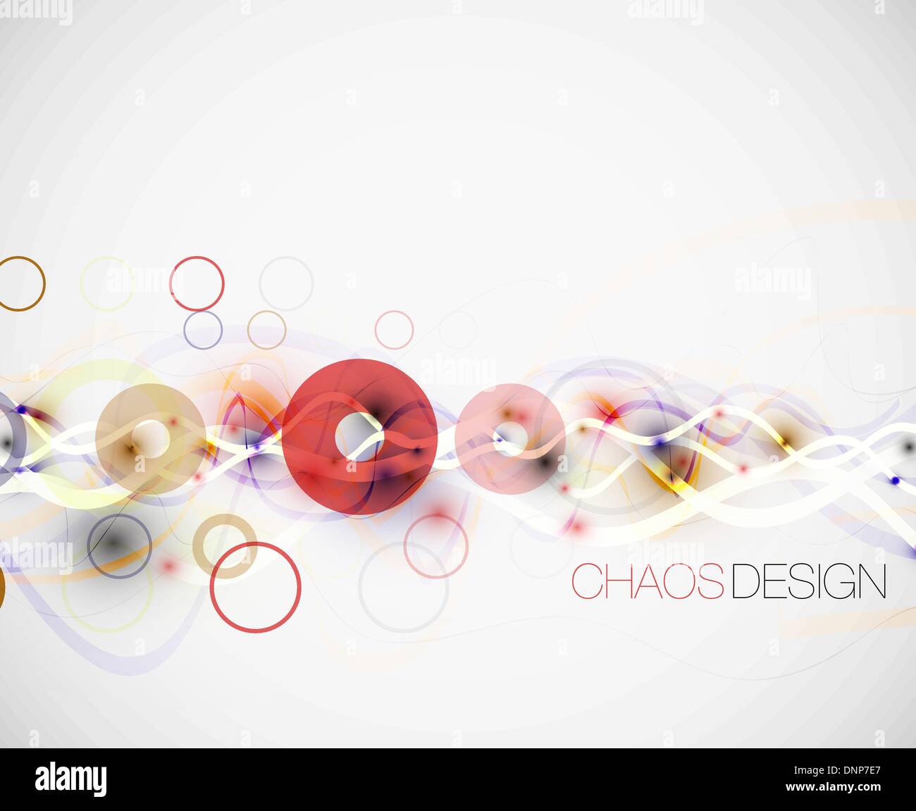 Vector illustration with abstract chaos composition Stock Vector Image ...
