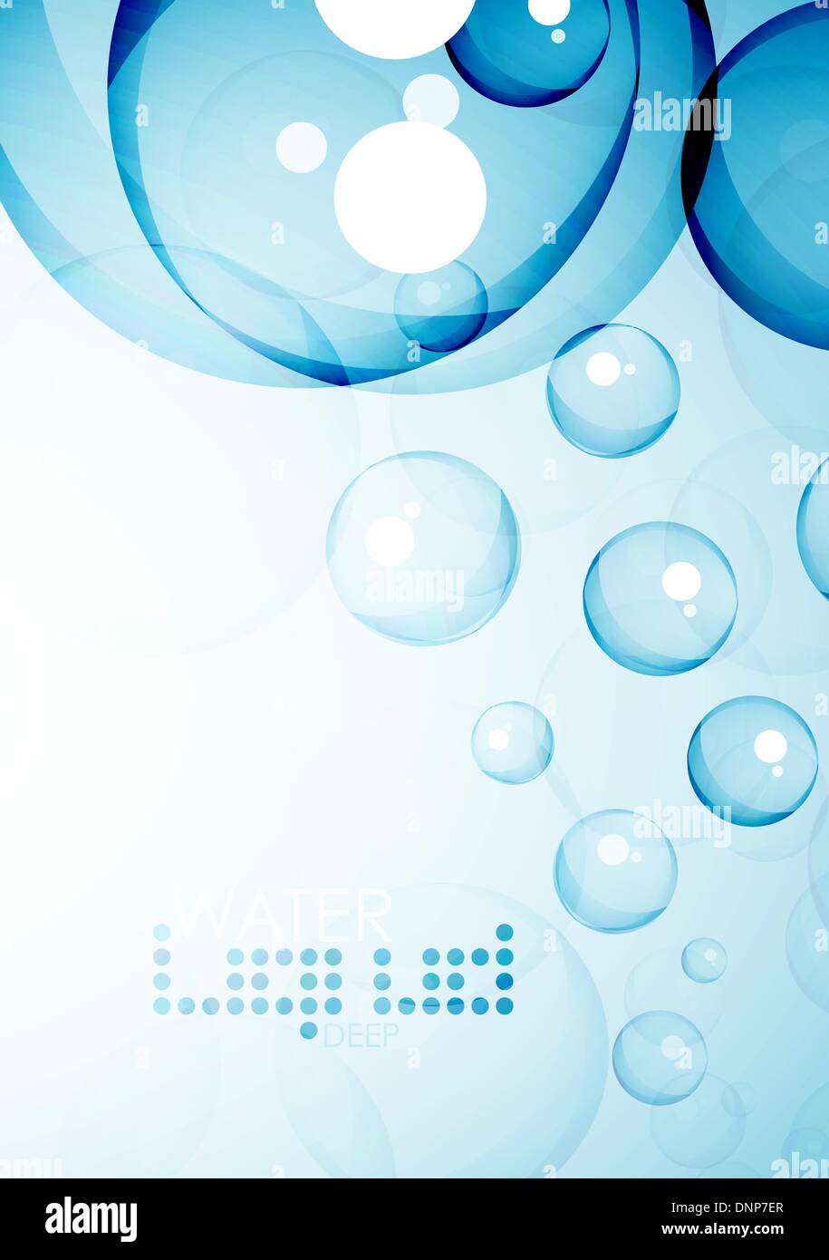 Vector abstrac background in blue color with sample text Stock Vector ...