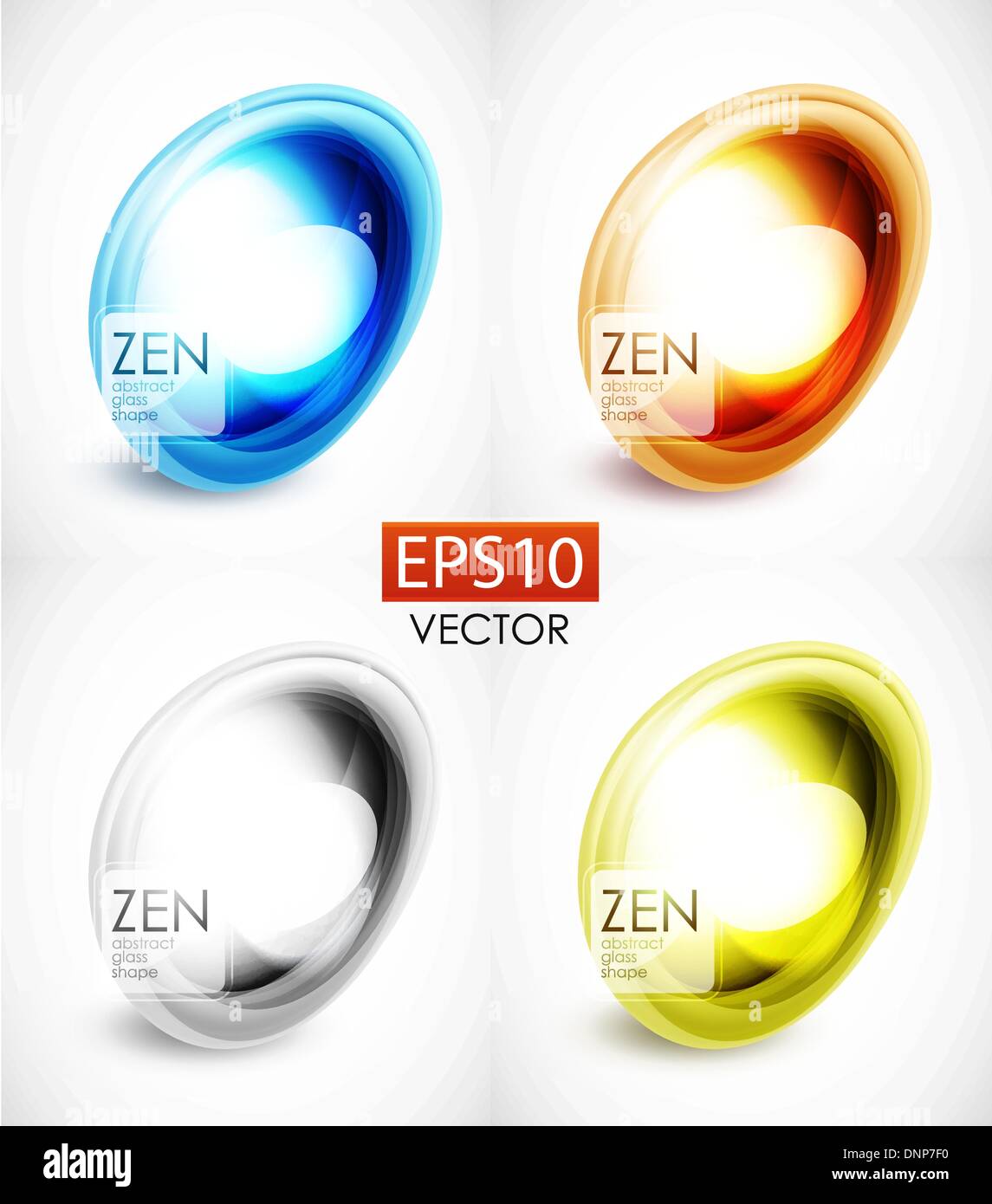 Abstract harmonious zen glass stone composition Stock Vector Image ...