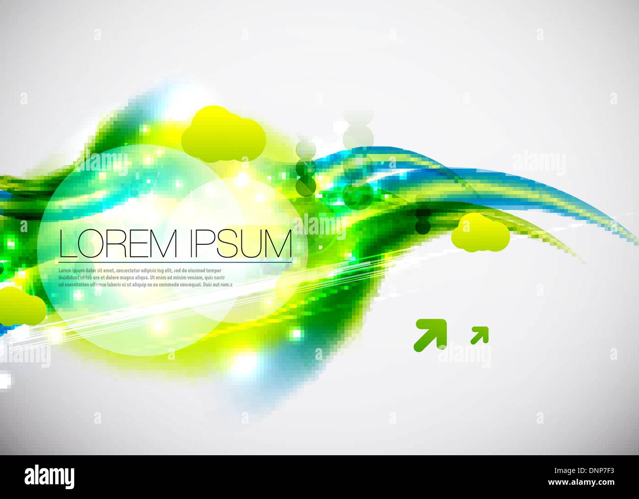 Vector abstract lines design with light effects Stock Vector Image ...