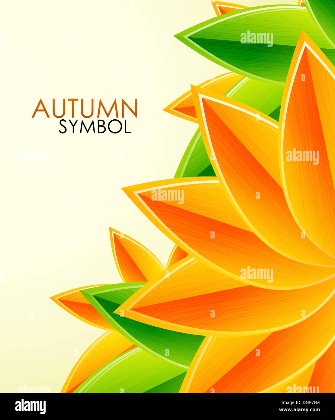 Abstract natural background with orange leaves Stock Vector Image & Art ...