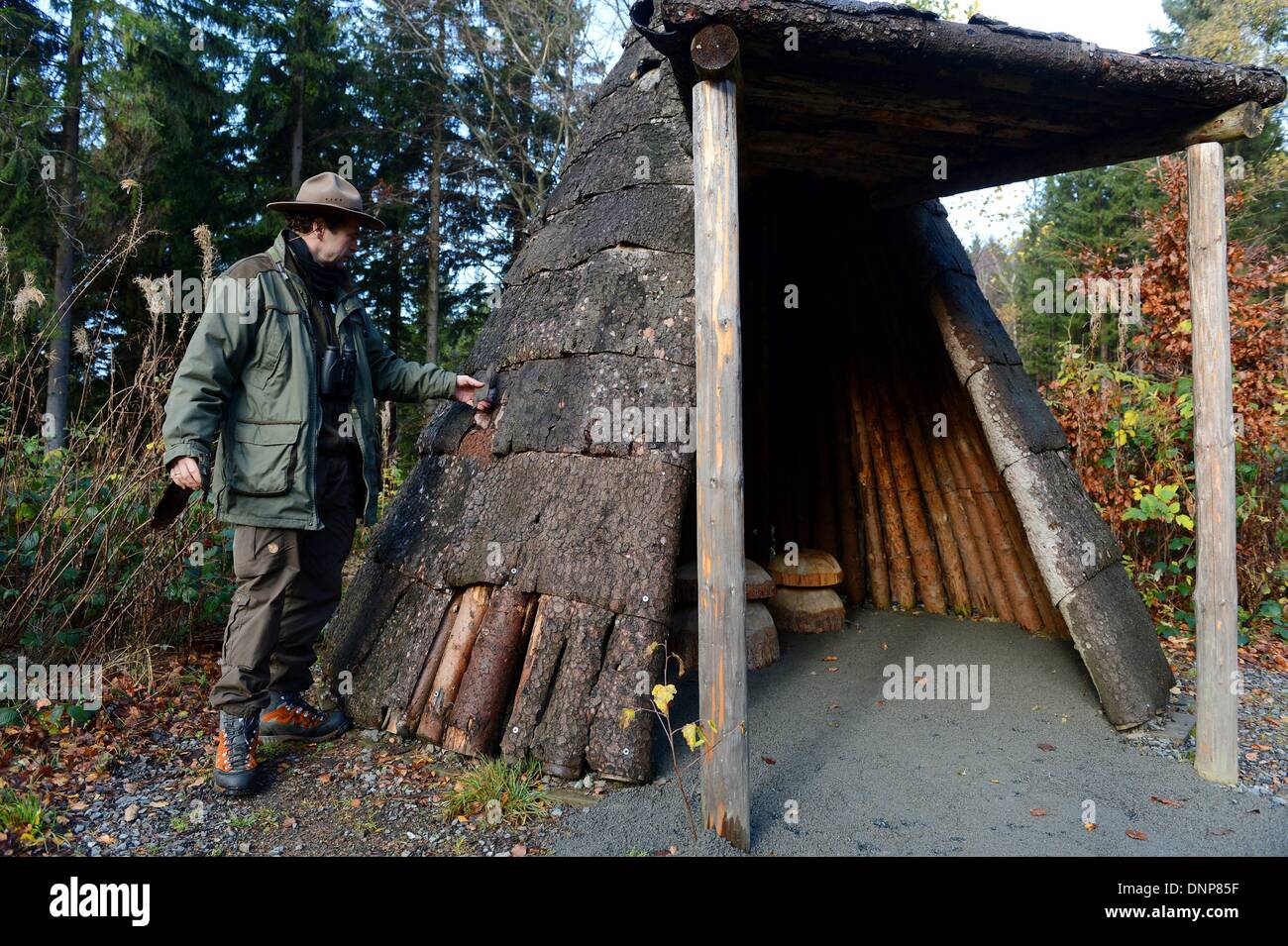 National park ranger Wolfgang Friedersdorf at his work in the national ...