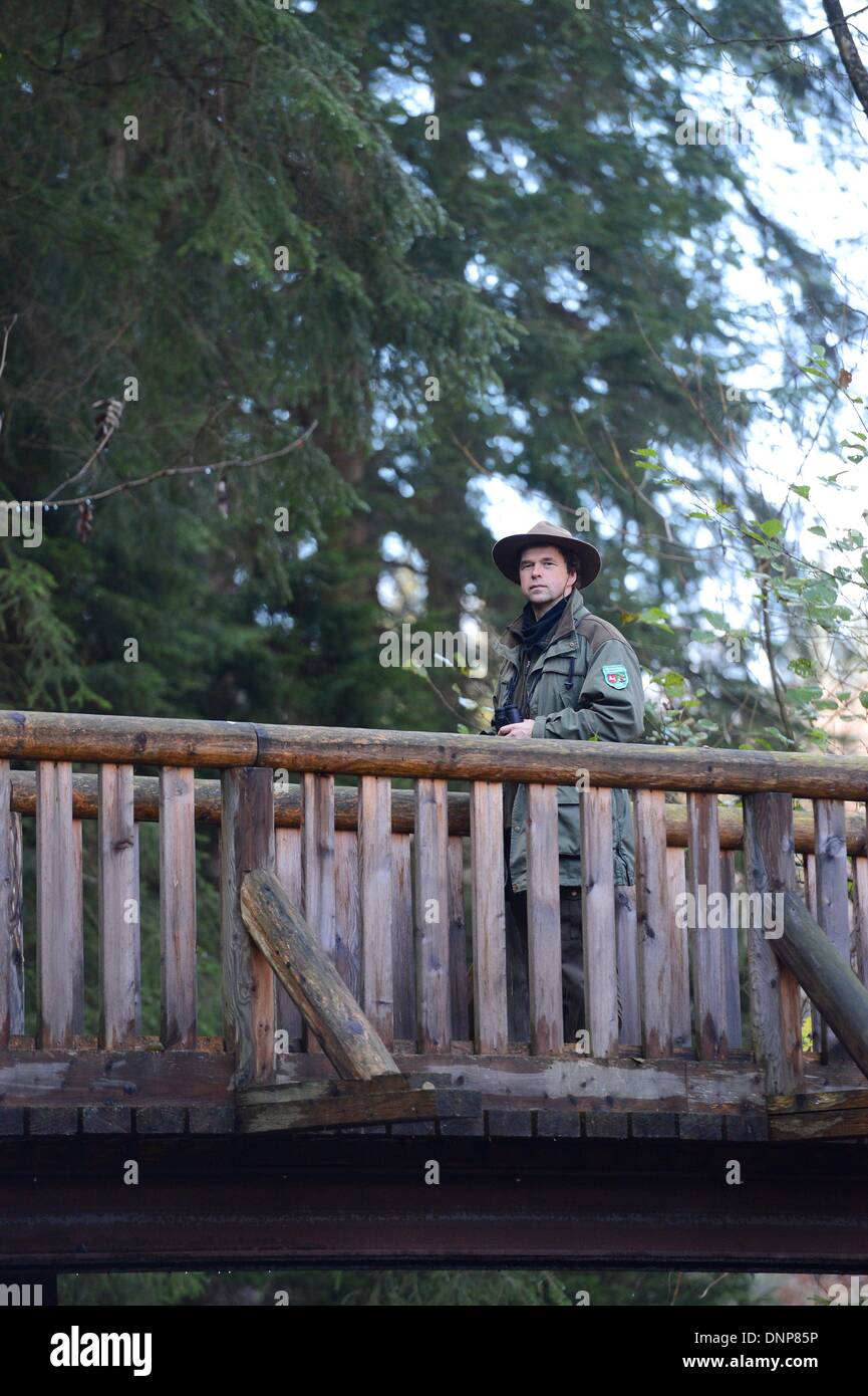 National park ranger Wolfgang Friedersdorf at his work in the national ...