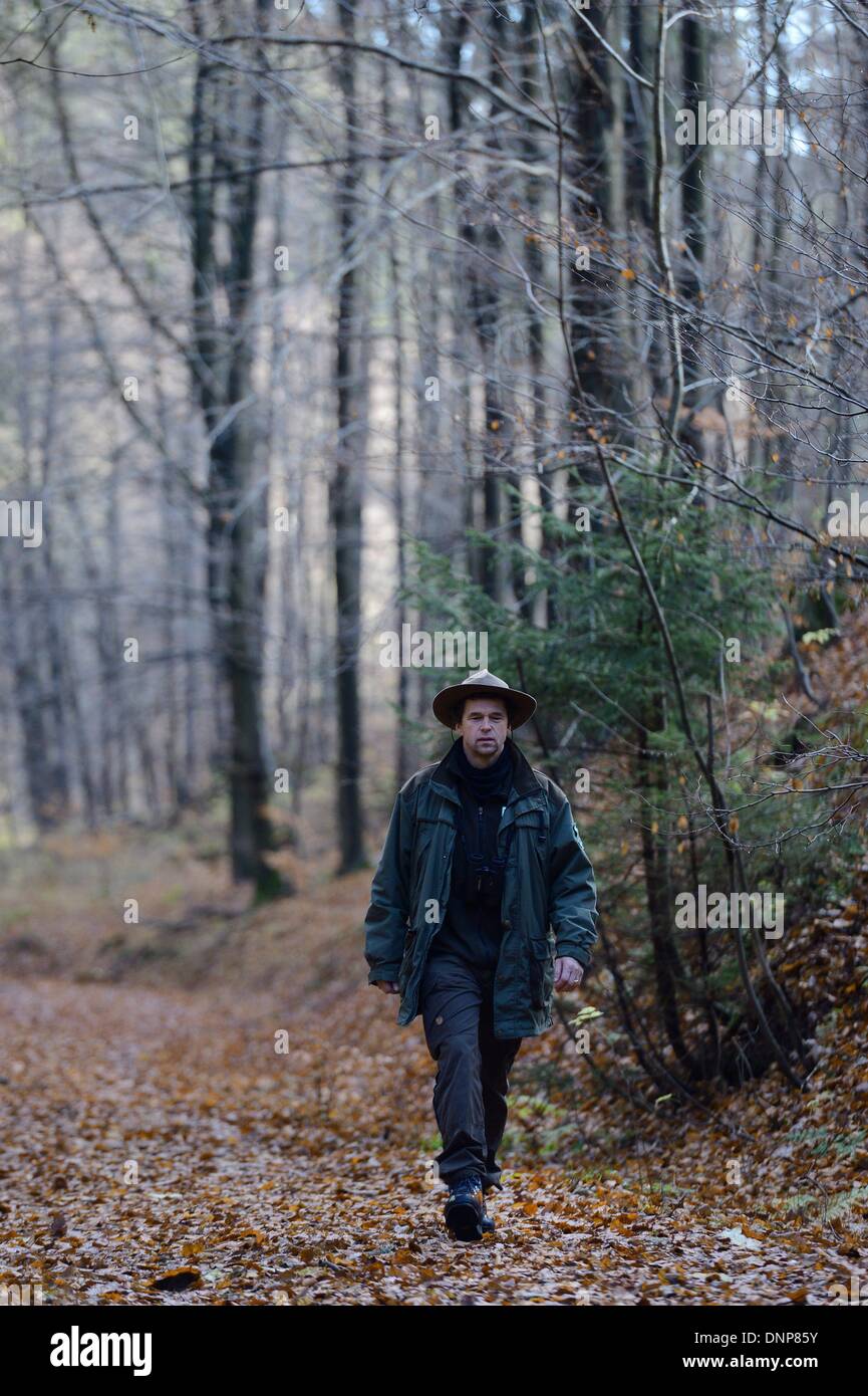 National park ranger Wolfgang Friedersdorf at his work in the national ...