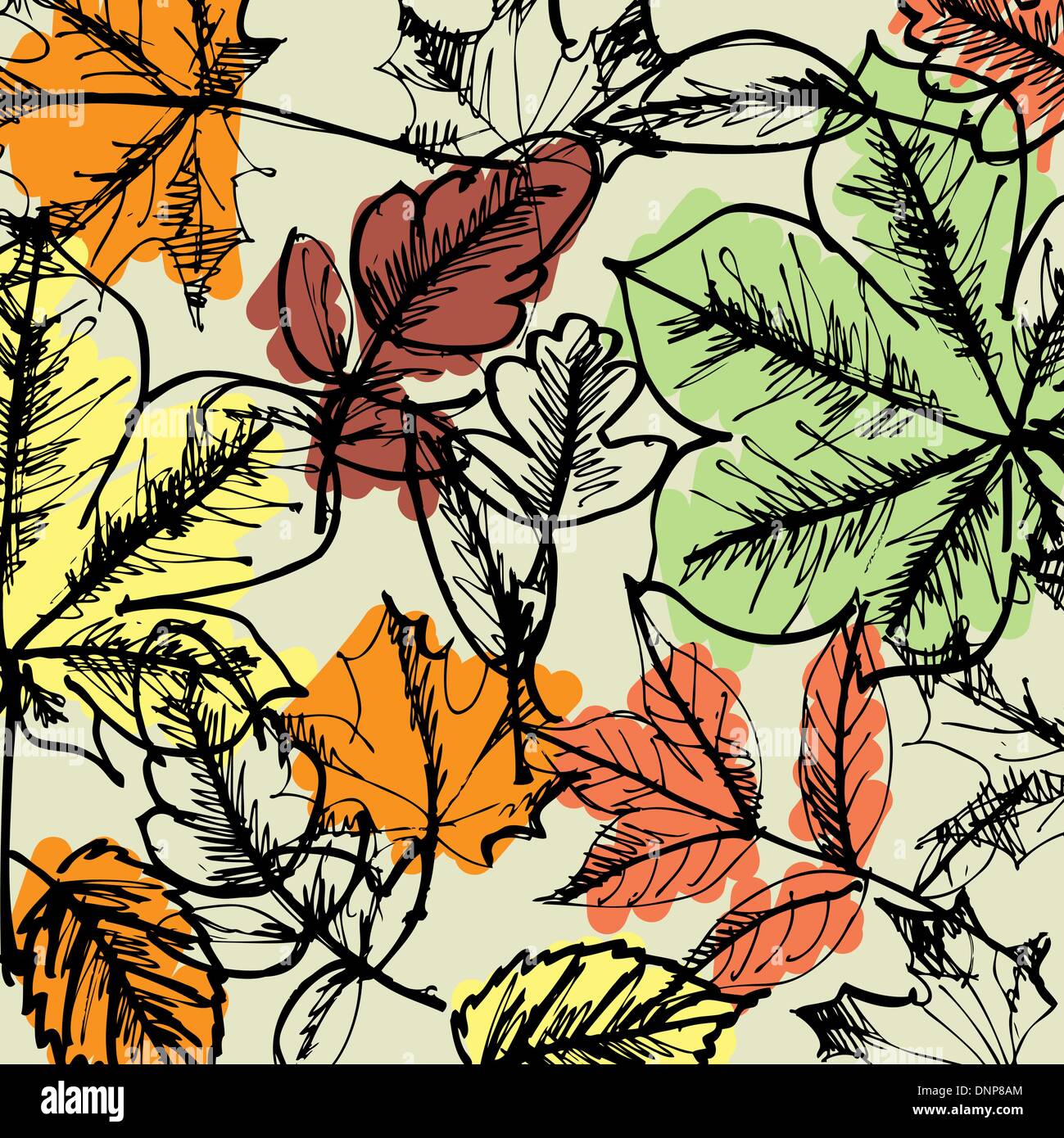 line drawings of leaves Stock Vector Image & Art - Alamy