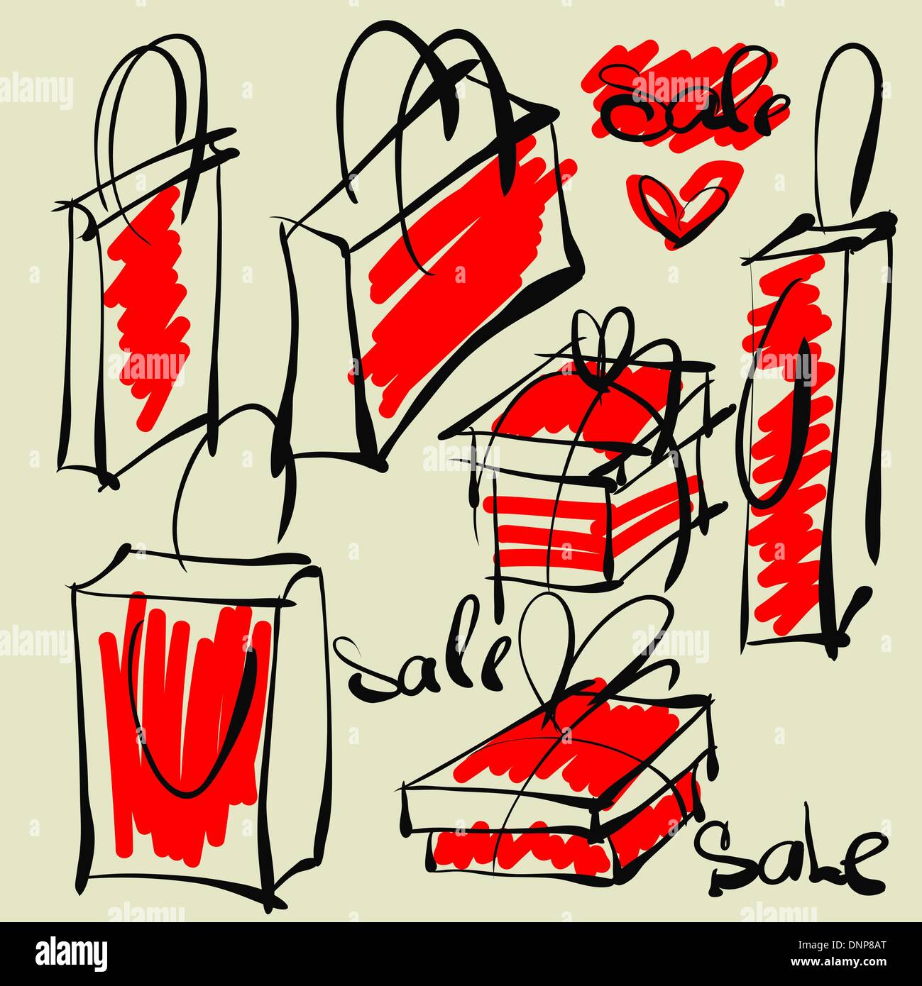 line drawings of bags Stock Vector Image & Art - Alamy