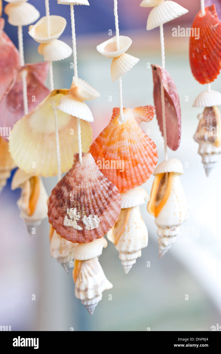 Mobile made from variety shells Stock Photo - Alamy