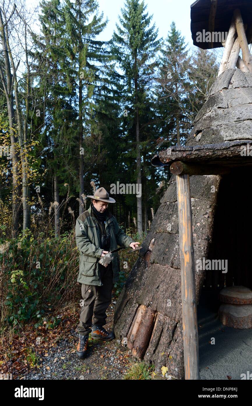 National park ranger Wolfgang Friedersdorf at his work in the national ...