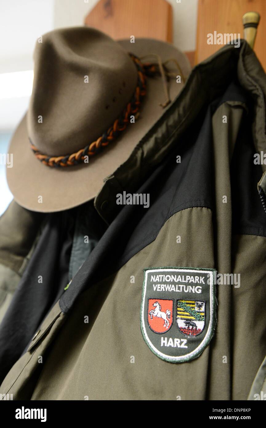 The clothes of a park ranger in the national Park Harz in Germany ...