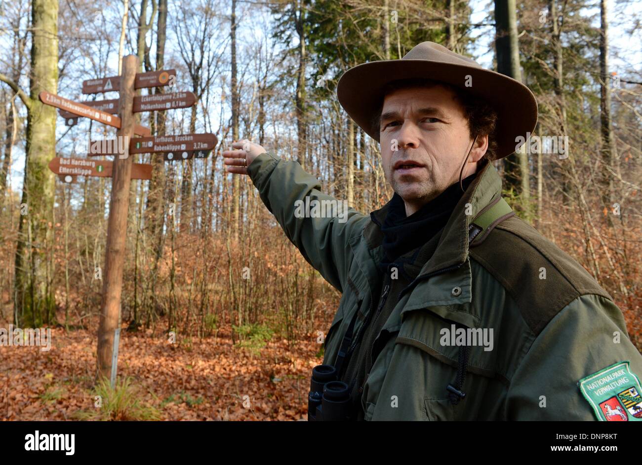 National park ranger Wolfgang Friedersdorf at his work in the national ...