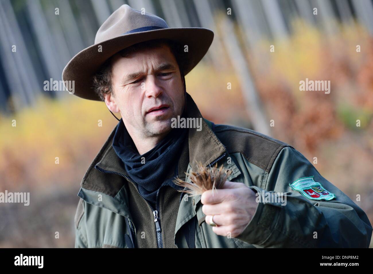 National park ranger Wolfgang Friedersdorf at his work in the national ...