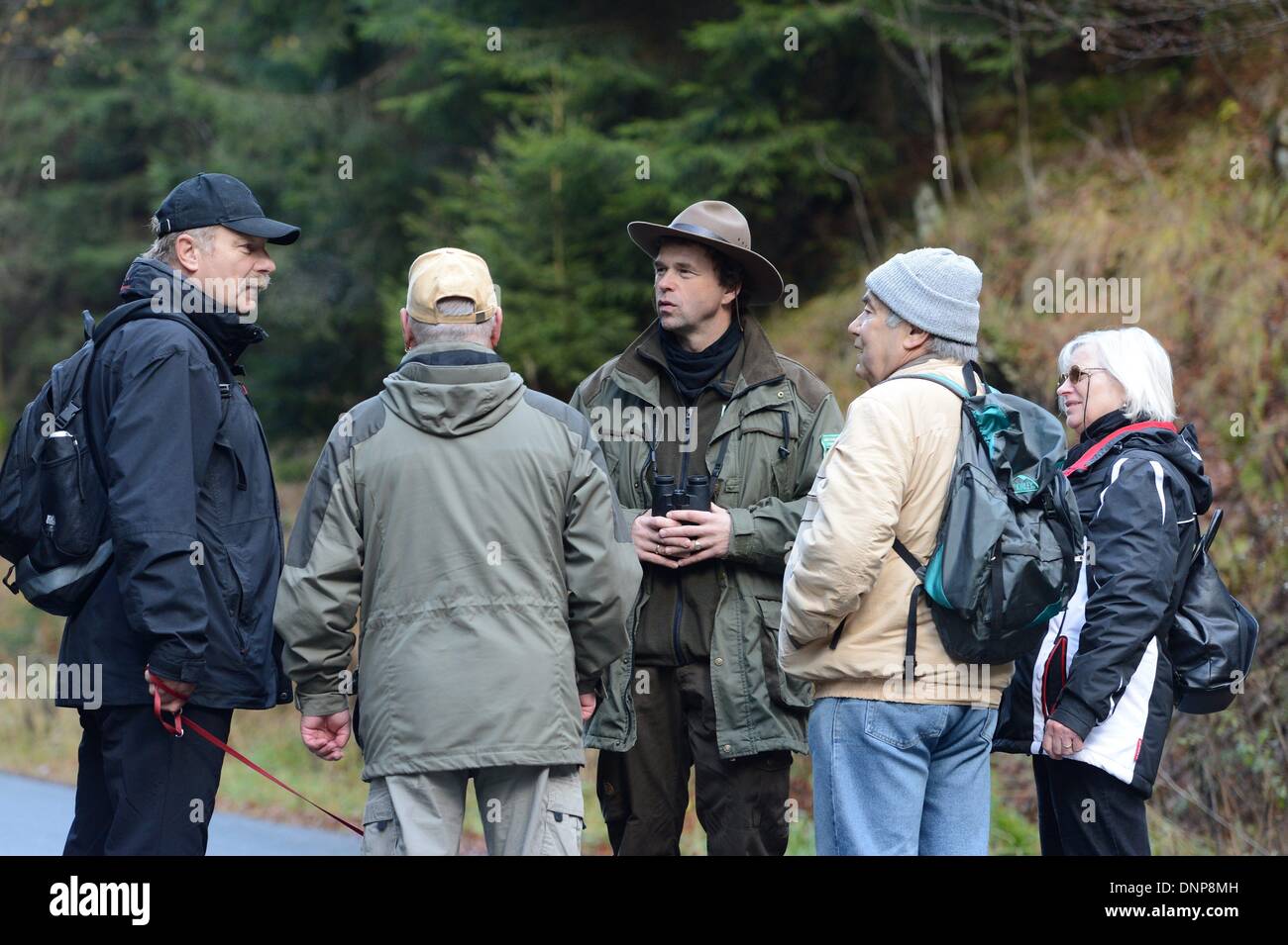 National park ranger Wolfgang Friedersdorf at his work in the national ...