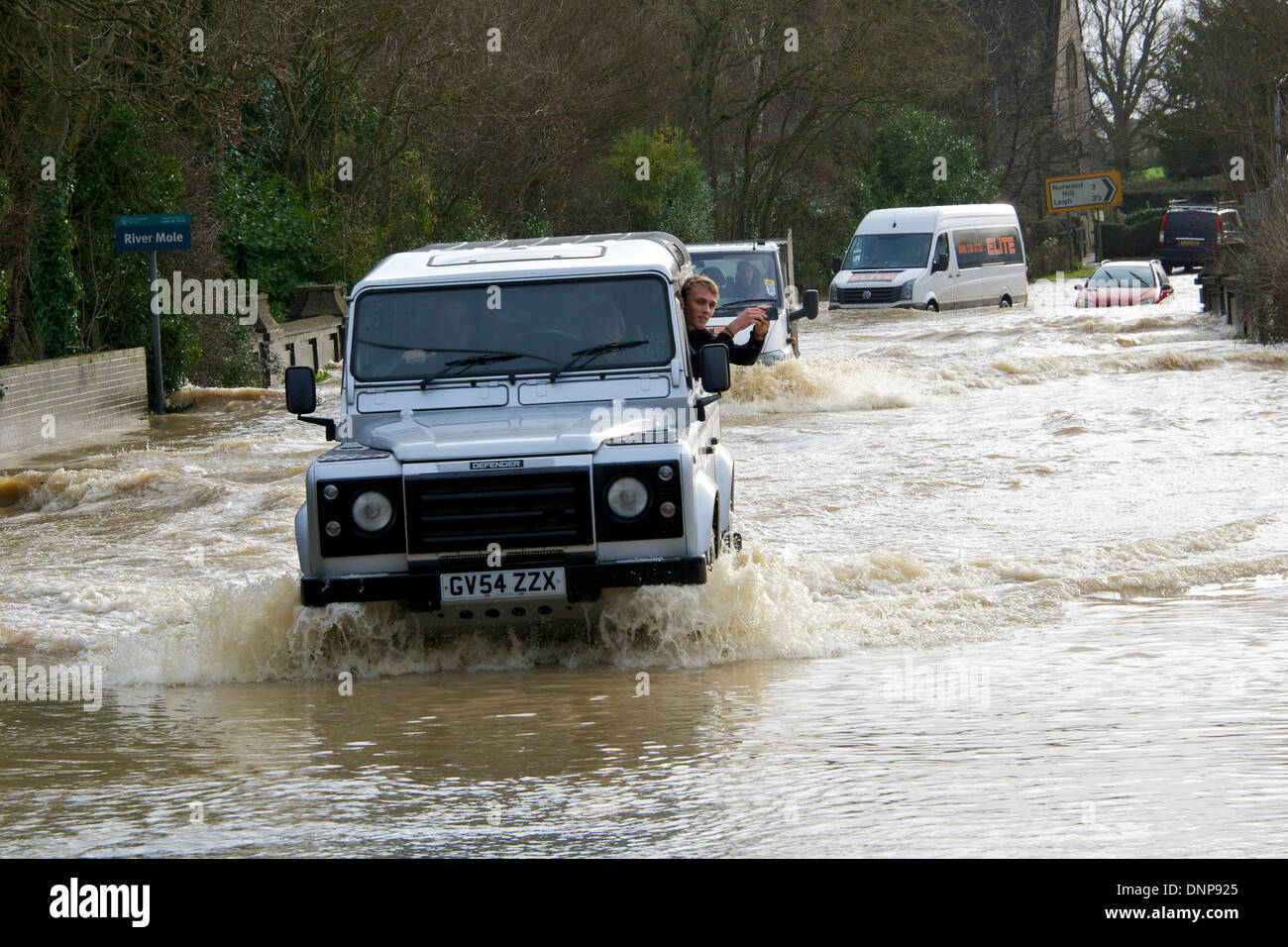 Formula 1 Motor Racing Driver Max Chilton filming the flooding at ...