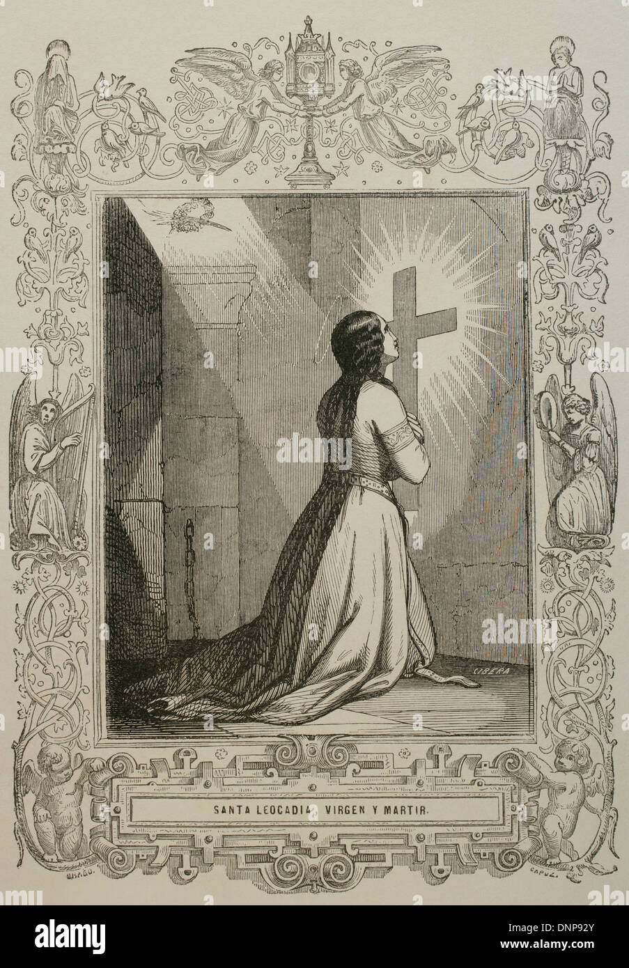 Saint Leocadia. 3rd-4th centuries. Christian virgin and martyr of Roman ...