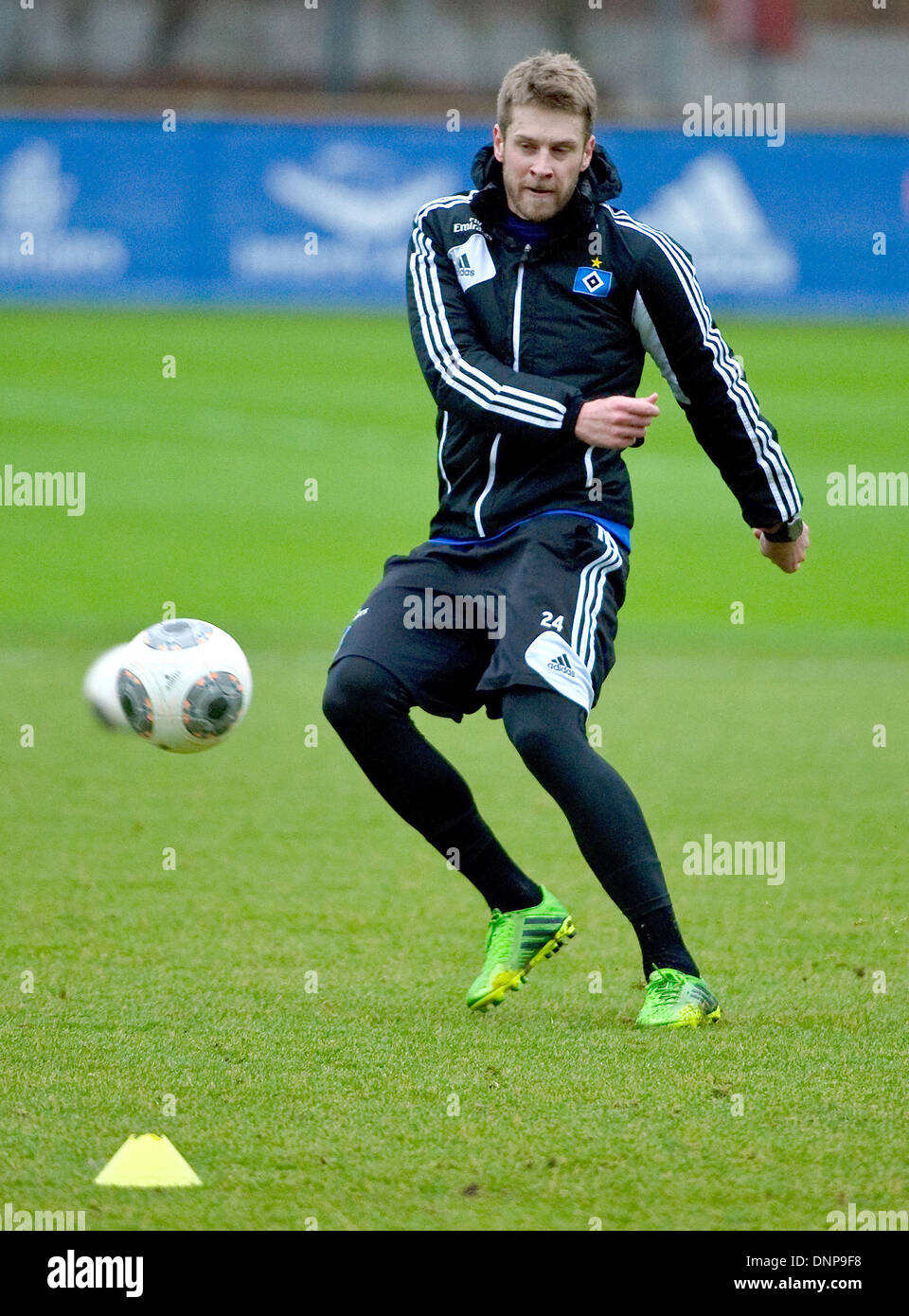 Hamburg, Germany. 03rd Jan, 2014. Hamburg's Slobodan Rajkovic in action ...