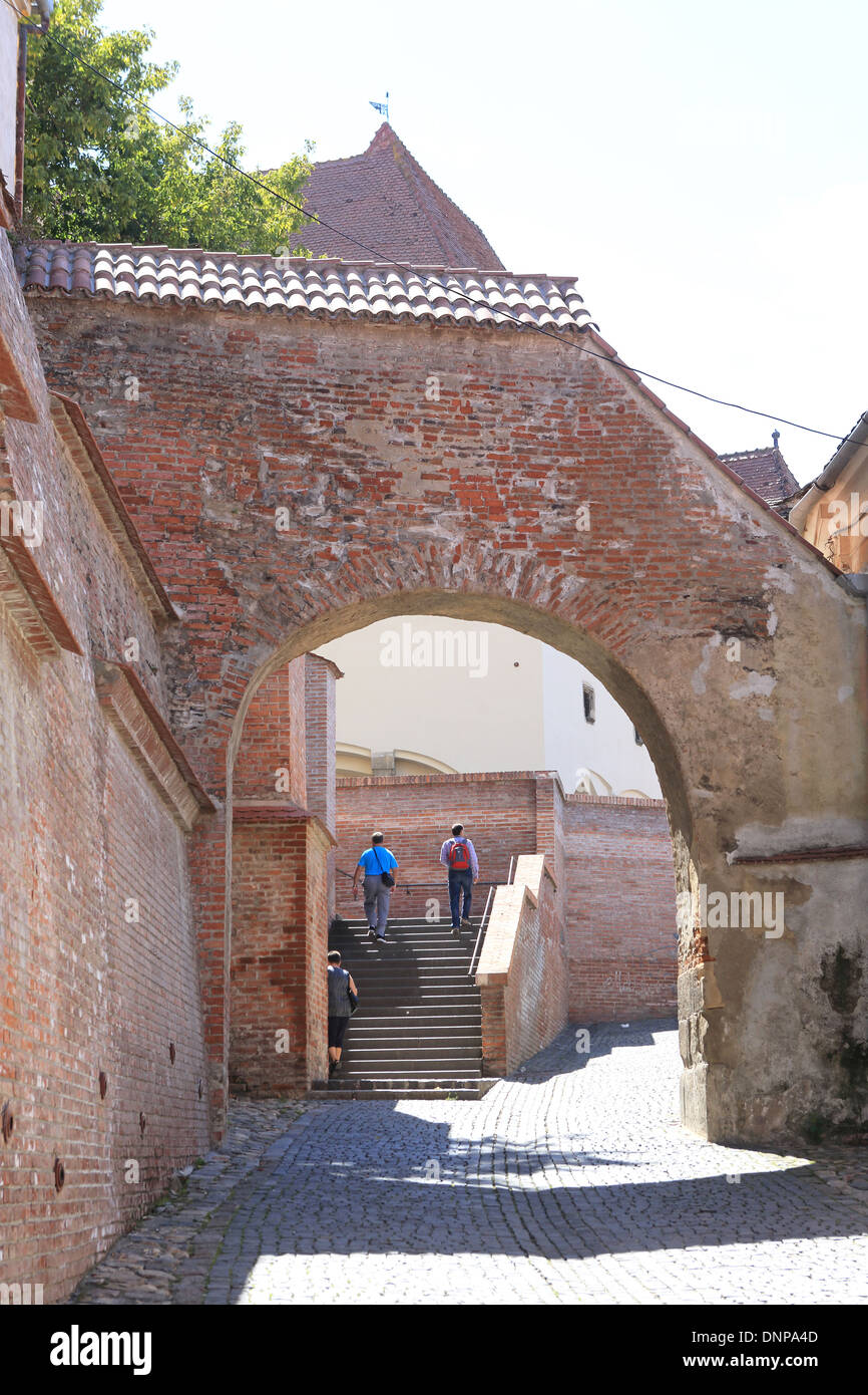 The fortification walls and Stairs Passageway in the Lower Town in ...
