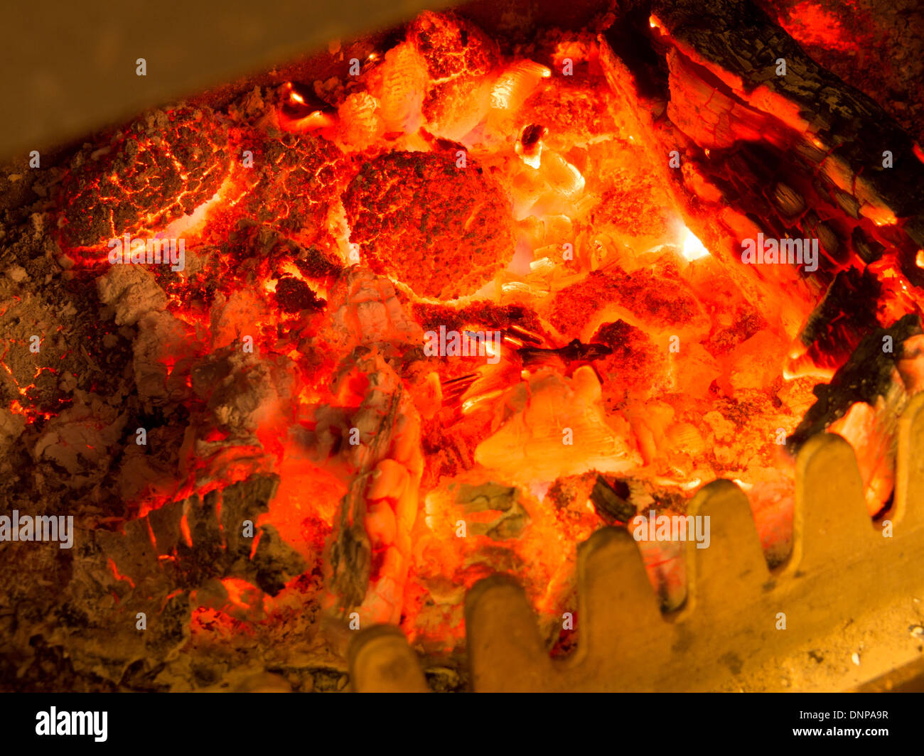 Multi fuel stove coal fire Stock Photo - Alamy