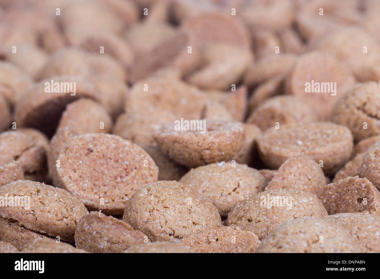 Background of brown ginger nuts, typical Dutch sweets at Sinterklaas ...